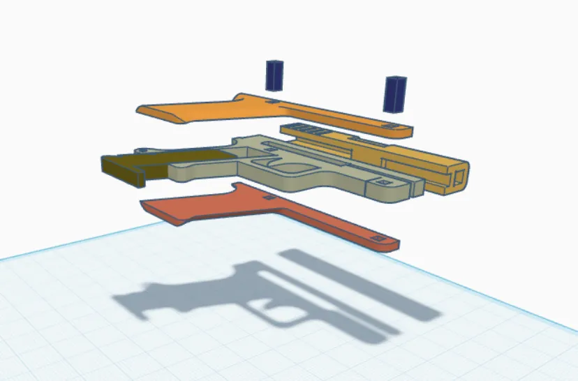 Gun Keychain Fidget by Innovative Layers - MakerWorld