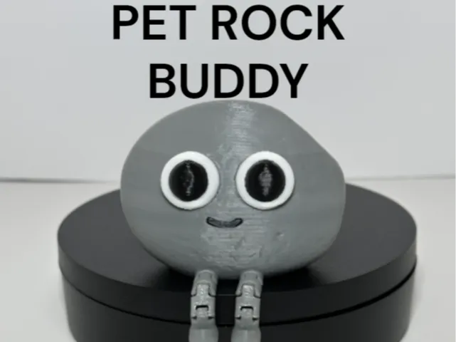 Pet Rock Buddy (Flexi Legs) by NES 3D - MakerWorld