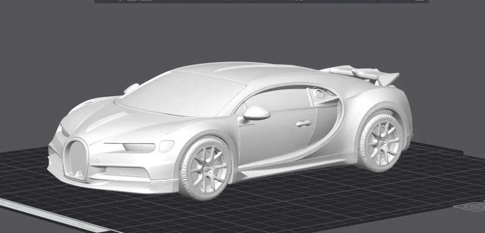 Buggati Chiron 3D Car Model - Free 3D Print Model - MakerWorld
