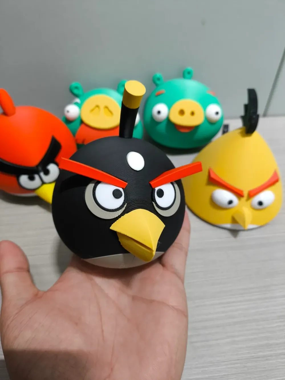 Angry Birds Bomb Black Multicolor Glue-Free Assembly Version ...