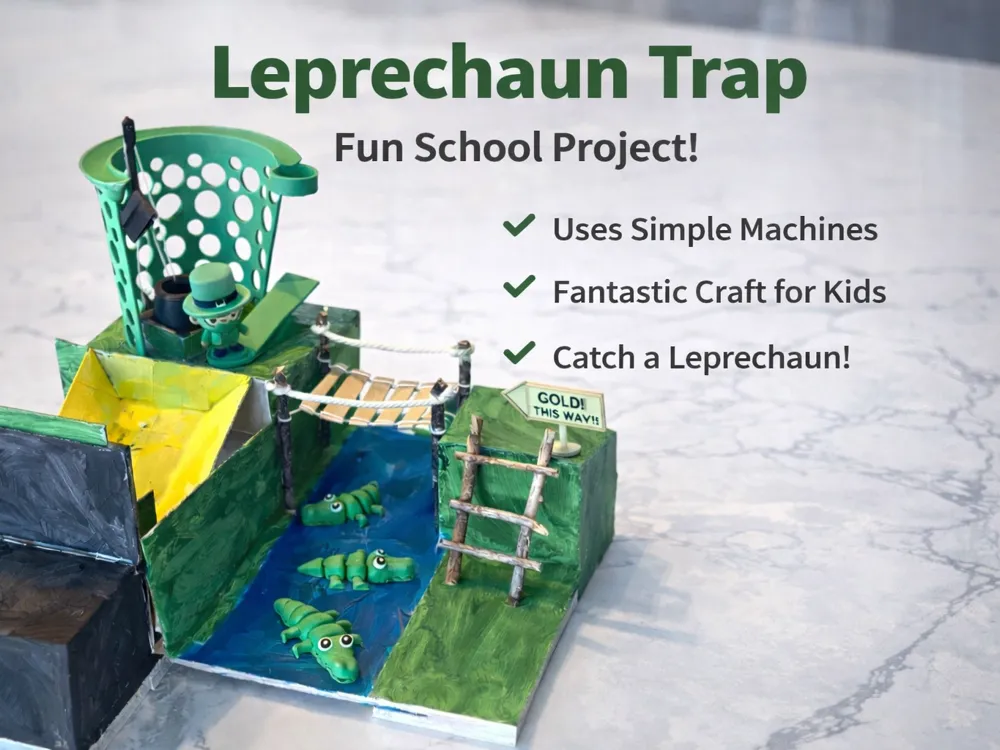 Leprechaun Trap (Simple Machines) - Free 3D Print Model - MakerWorld