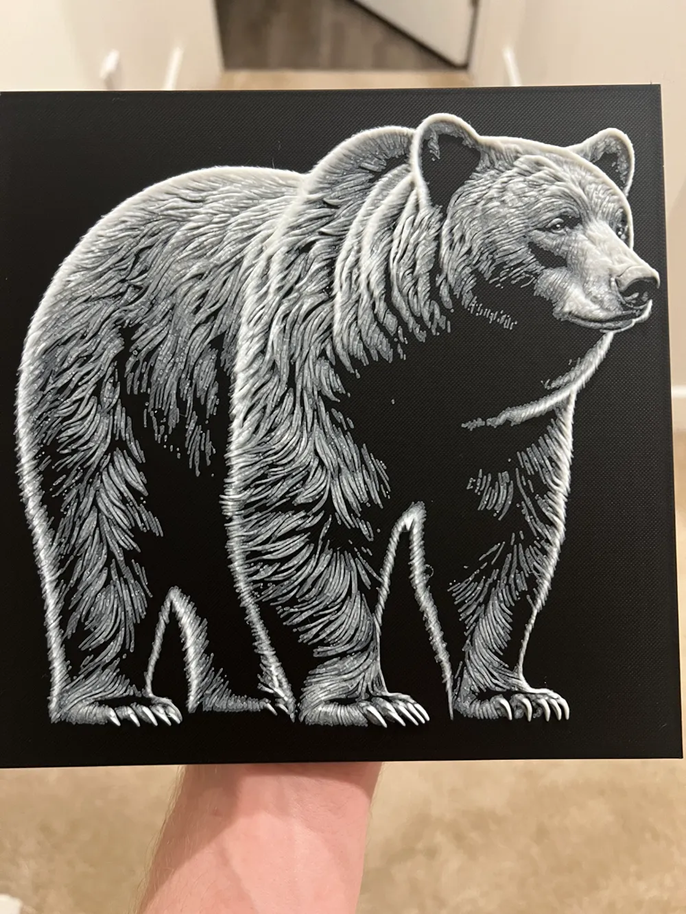 Black Bear Hueforge by RP47 Designs - MakerWorld