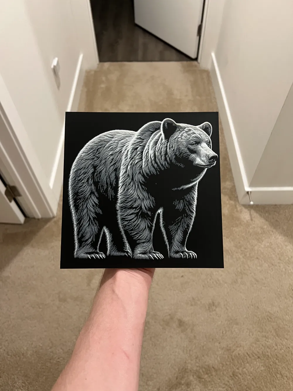 Black Bear Hueforge by RP47 Designs - MakerWorld