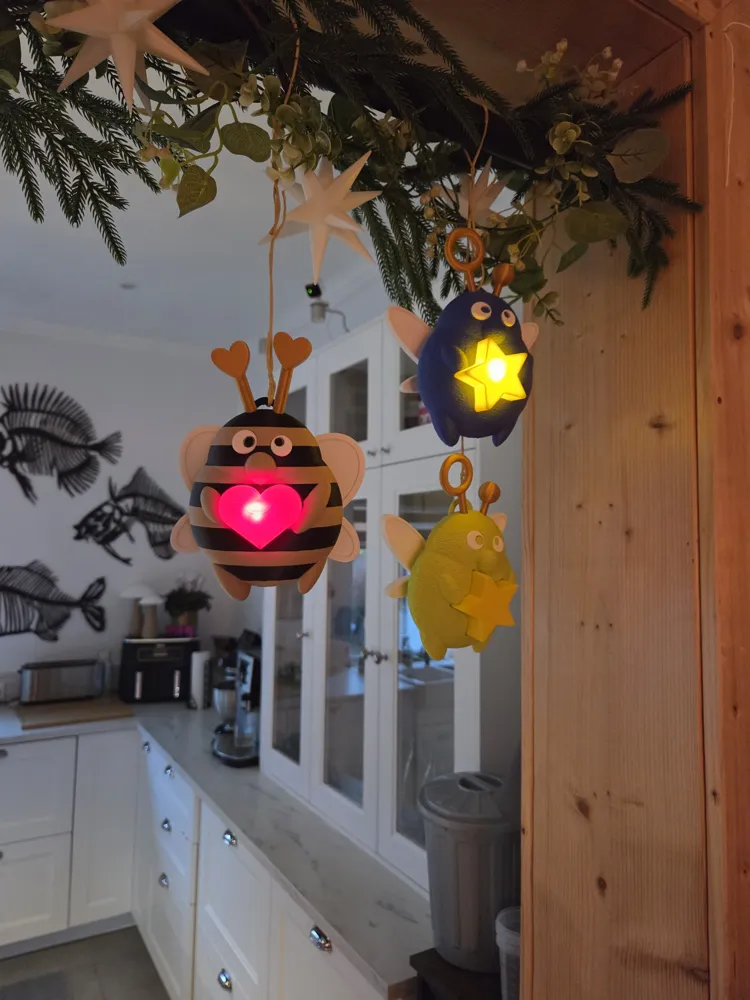 Little Monster with Heart - Free 3D Print Model - MakerWorld