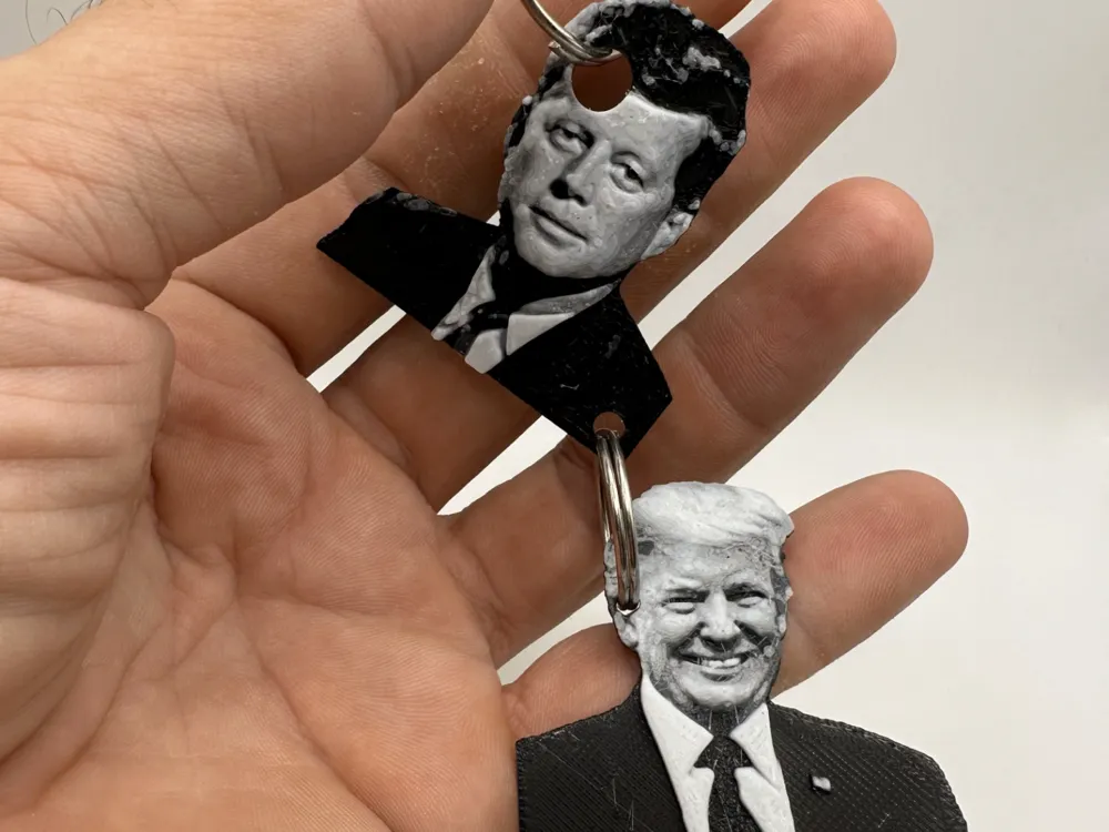 Keychain - Trump & Kennedy by Deltree3D - MakerWorld