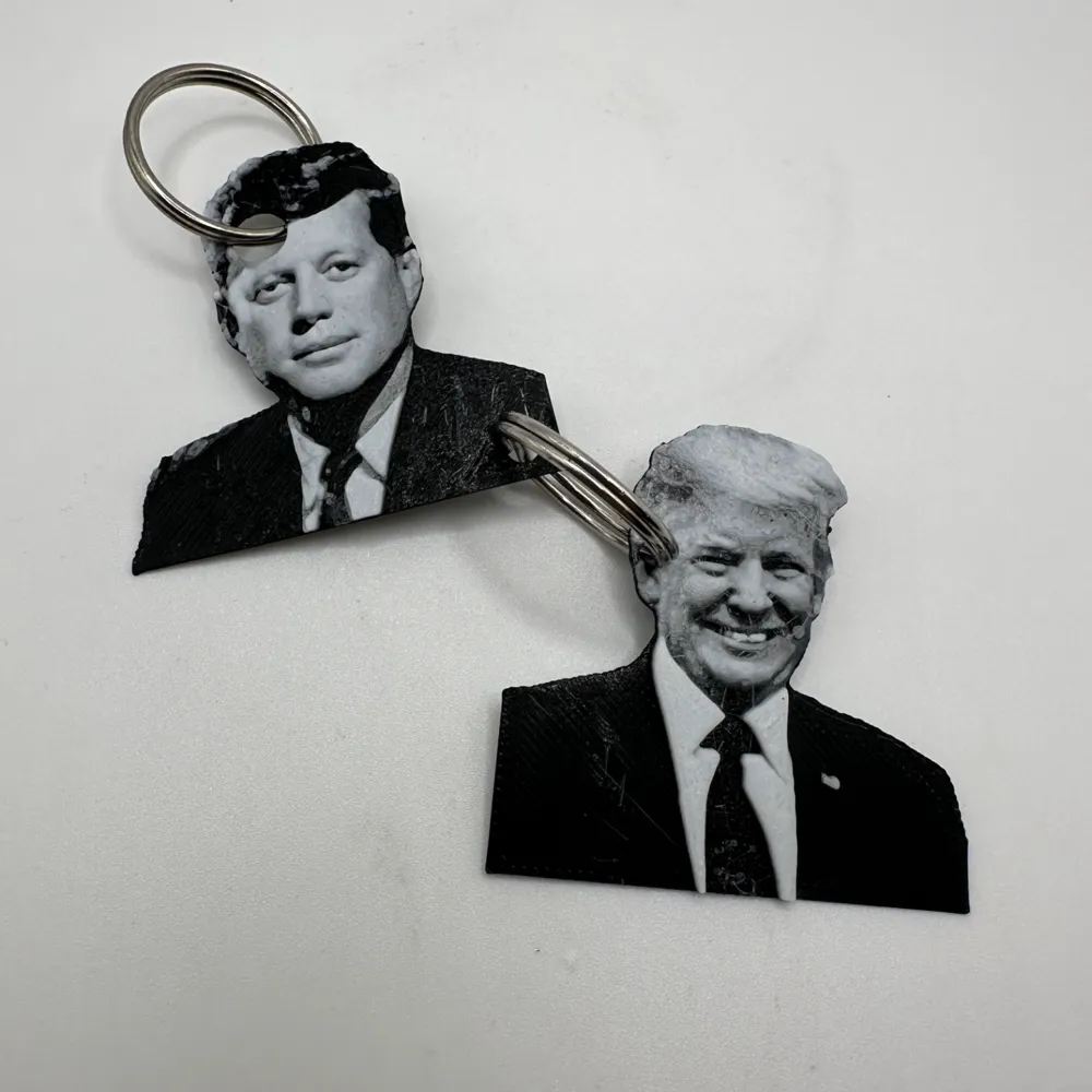 Keychain - Trump & Kennedy by Deltree3D - MakerWorld