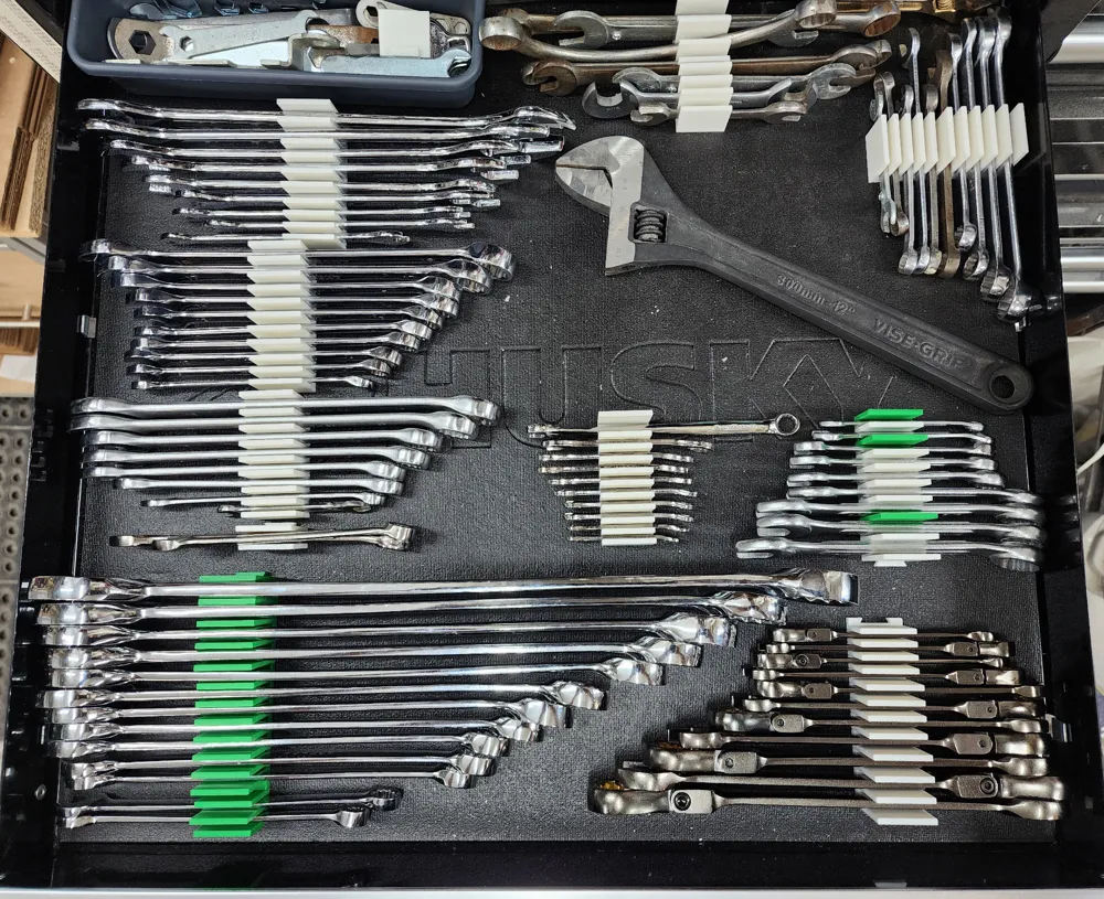 Space saving wrench/spanner and tool organizers by wyowarren - MakerWorld
