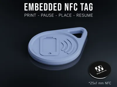 nfc tag 3d print model download - MakerWorld
