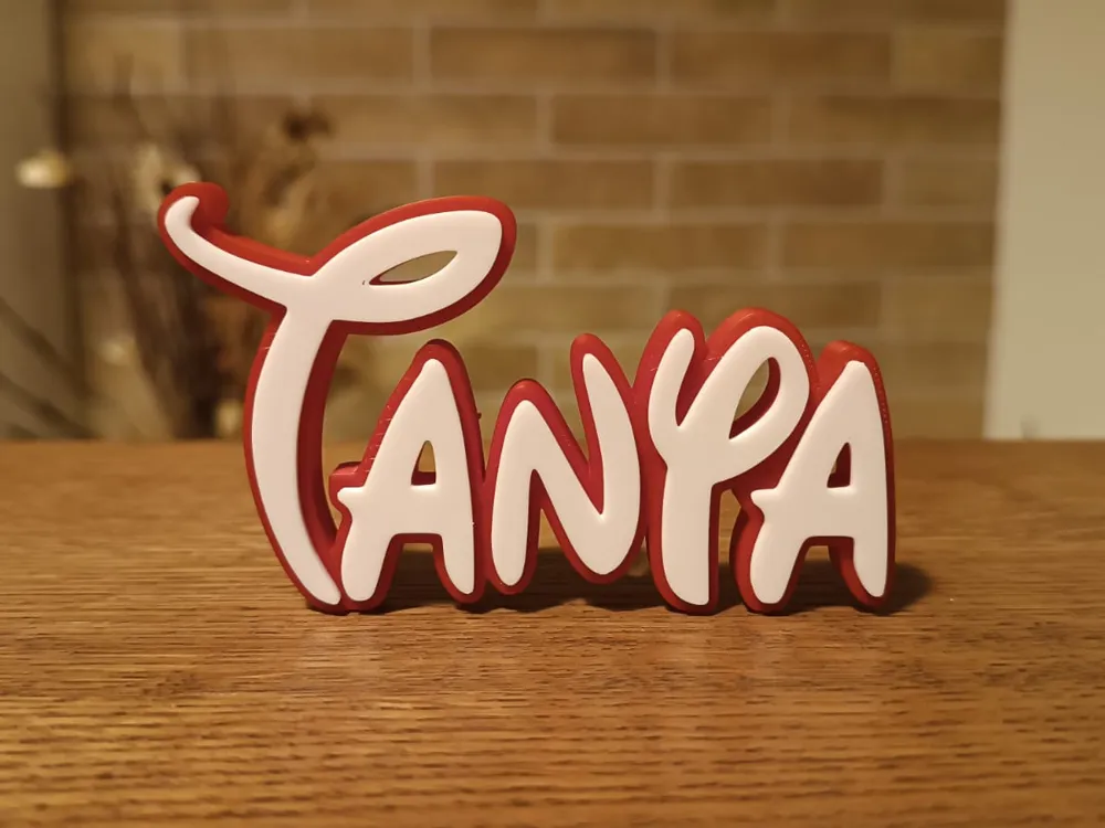 Tanya Name Disney Tag - Free 3D Print Model - MakerWorld