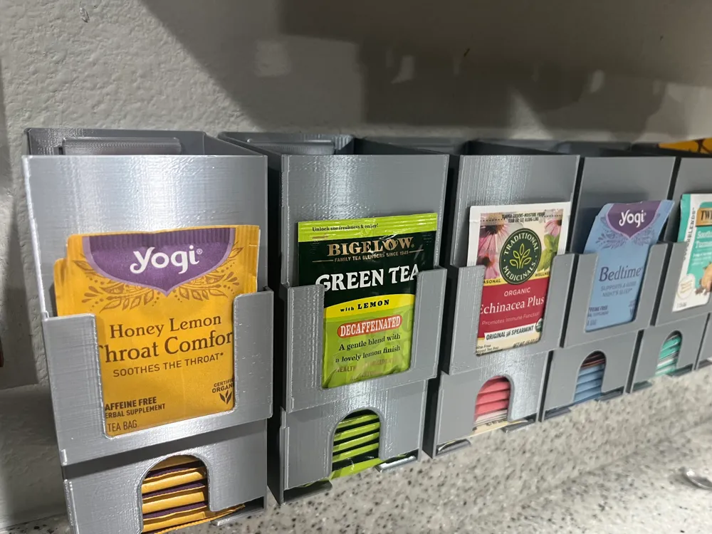 Tea Bag Dispenser Wall Mounted by DebClutter - MakerWorld