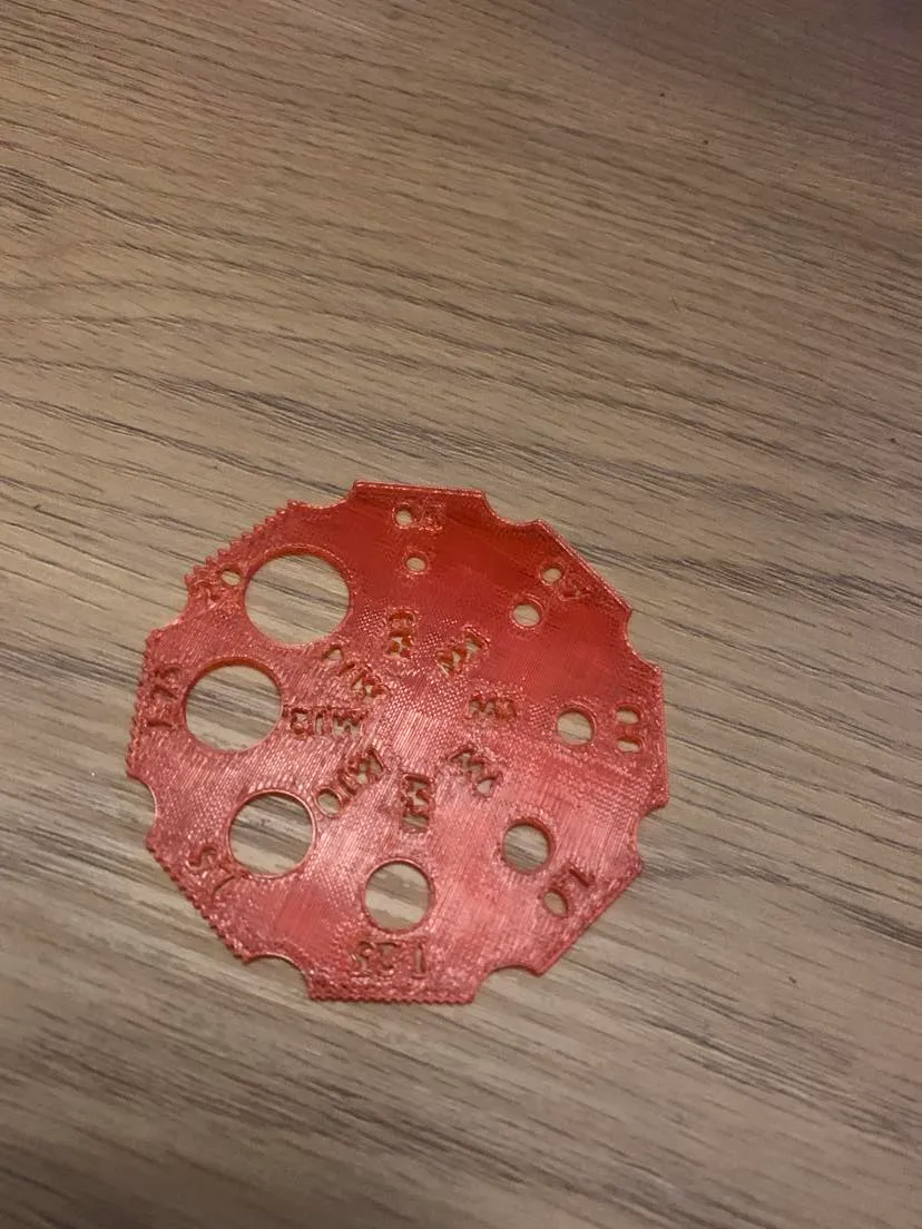 Metric thread gauge disc - Free 3D Print Model - MakerWorld