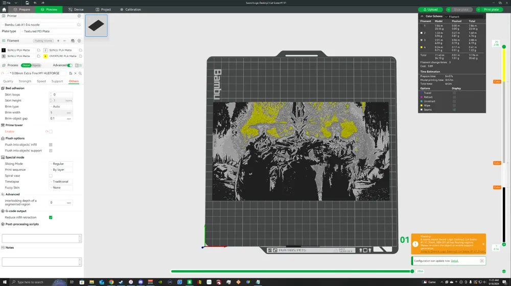 Sword Logic Hive Gods Destiny2 Hueforge #1 by SavageCaliber - MakerWorld