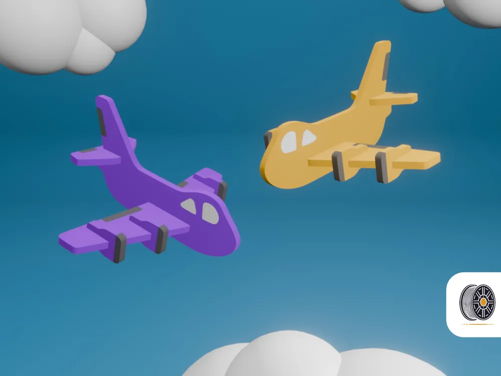 Cute Plane Kit Card | AMS Ready - Free 3D Print Model - MakerWorld