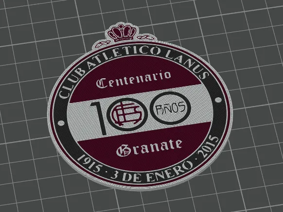 Logo para Jarra de los 100 años de Lanus por Rosario3D MakerWorld ...