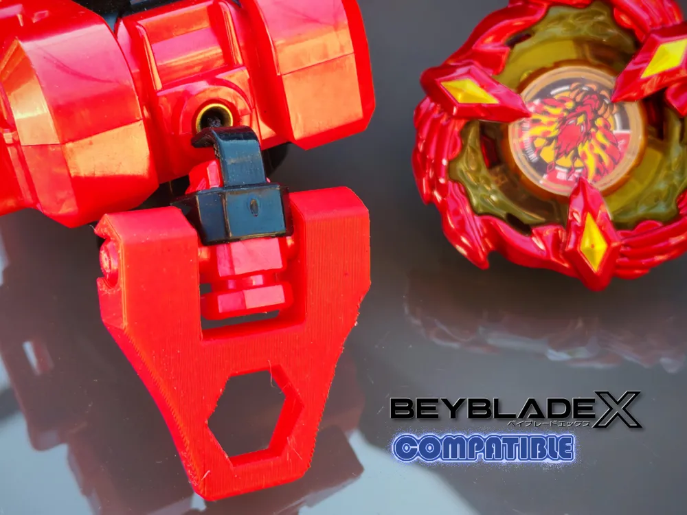 Slip grip for Beyblade X string launcher - Free 3D Print Model - MakerWorld