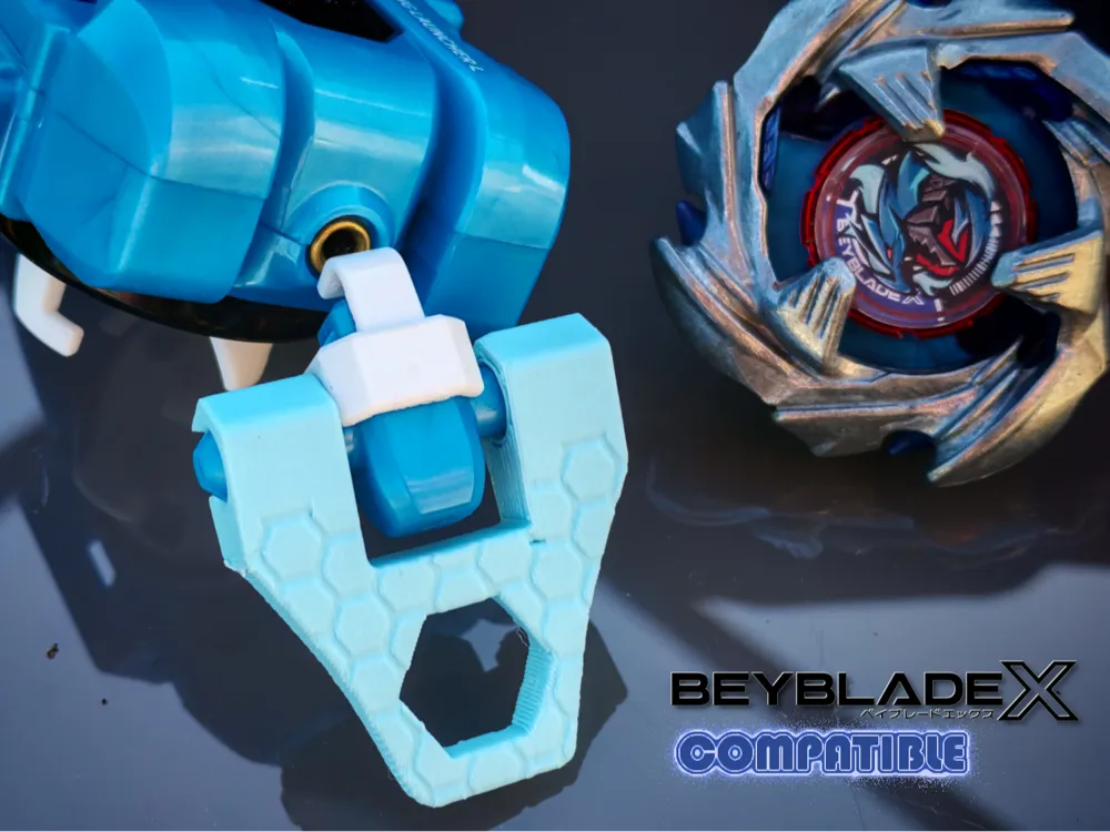 Slip grip for Beyblade X string launcher - Free 3D Print Model - MakerWorld