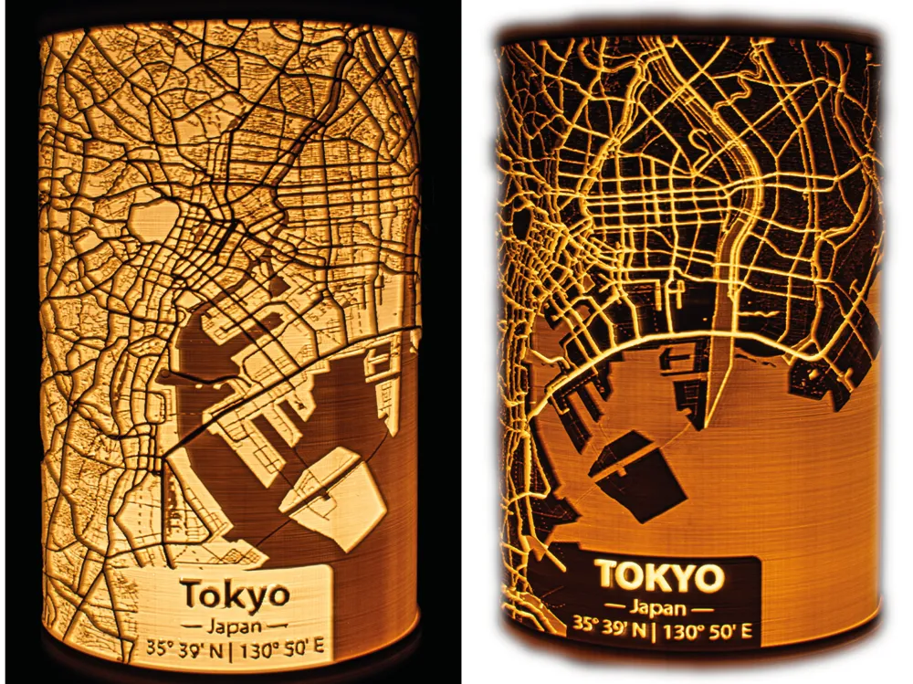Minimalist City Map Lithophane Lamps - Free 3D Print Model - MakerWorld