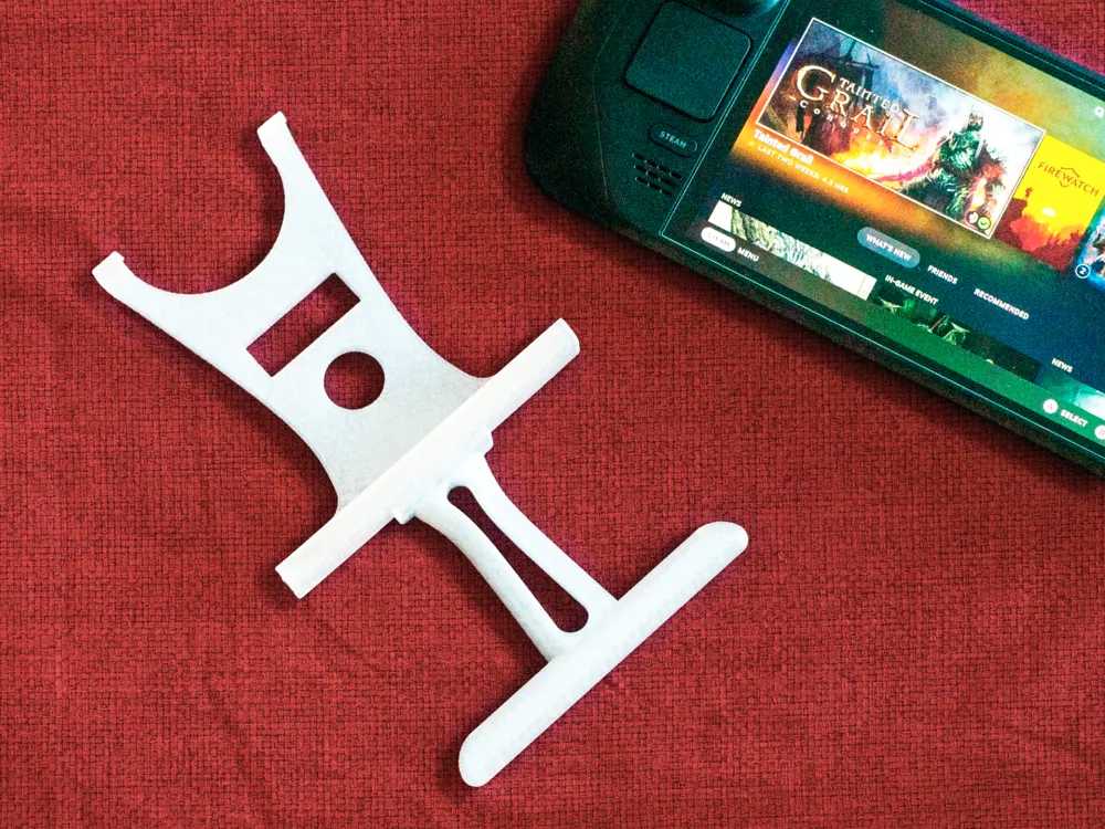 Steam Deck Monitor Riser - Holding Assistant by Geeky Goblin - MakerWorld