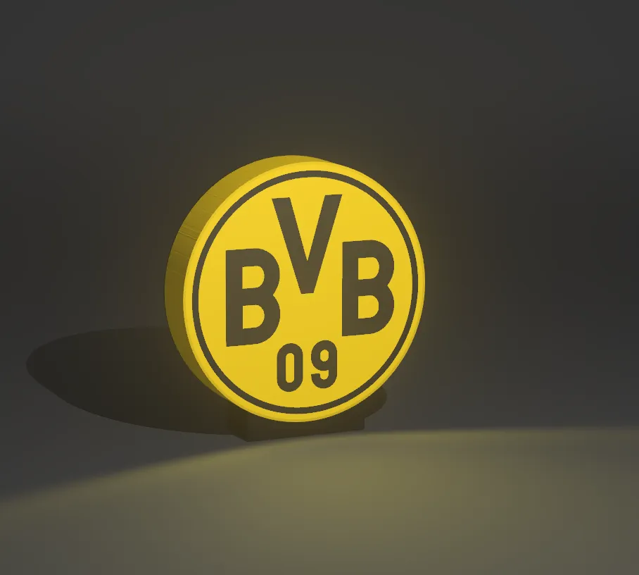 BVB 09 FC Borussia Dortmund logo LEDBOX LIGHTBOX – Kostenloses 3D ...