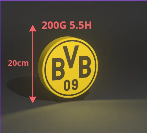 BVB 09 FC Borussia Dortmund logo LEDBOX LIGHTBOX – Kostenloses 3D ...