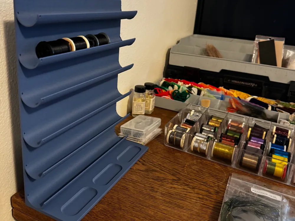 Thread Spool Holder 6x6 Remixed by PushedPlasticMakerWorld: Download ...