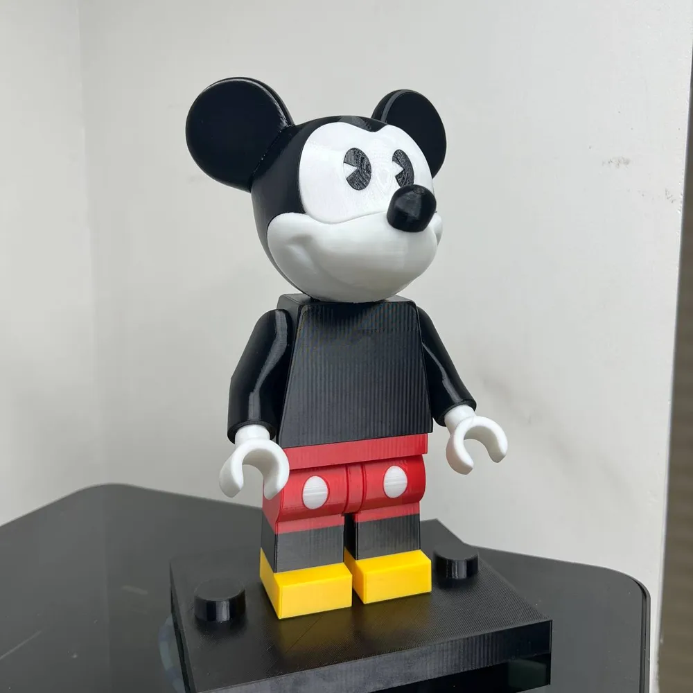 Mickey Mouse Big Brick Figure (6:1) by Bill Lab MakerWorld: Download ...