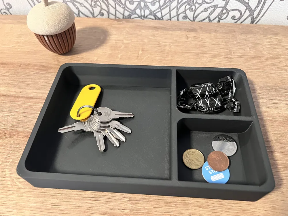 Modern key tray and coins tray - Free 3D Print Model - MakerWorld