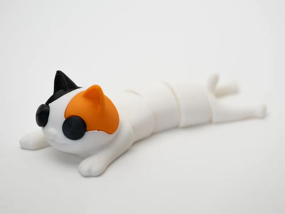 Mini Cat - Articulated & Keychain - Free 3D Print Model - MakerWorld
