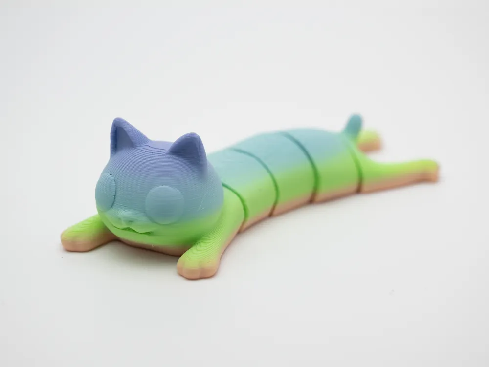 Mini Cat - Articulated & Keychain - Free 3D Print Model - MakerWorld
