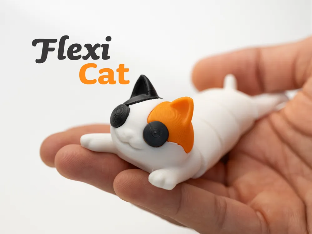 Mini Cat - Articulated & Keychain - Free 3D Print Model - MakerWorld