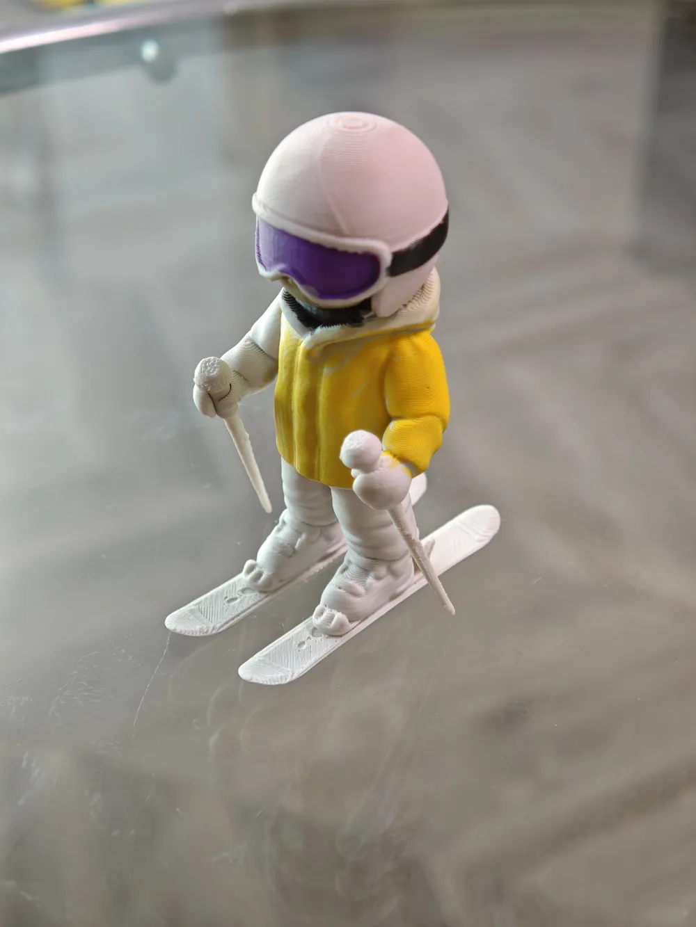 Skier Figure Toy - Free 3D Print Model - MakerWorld
