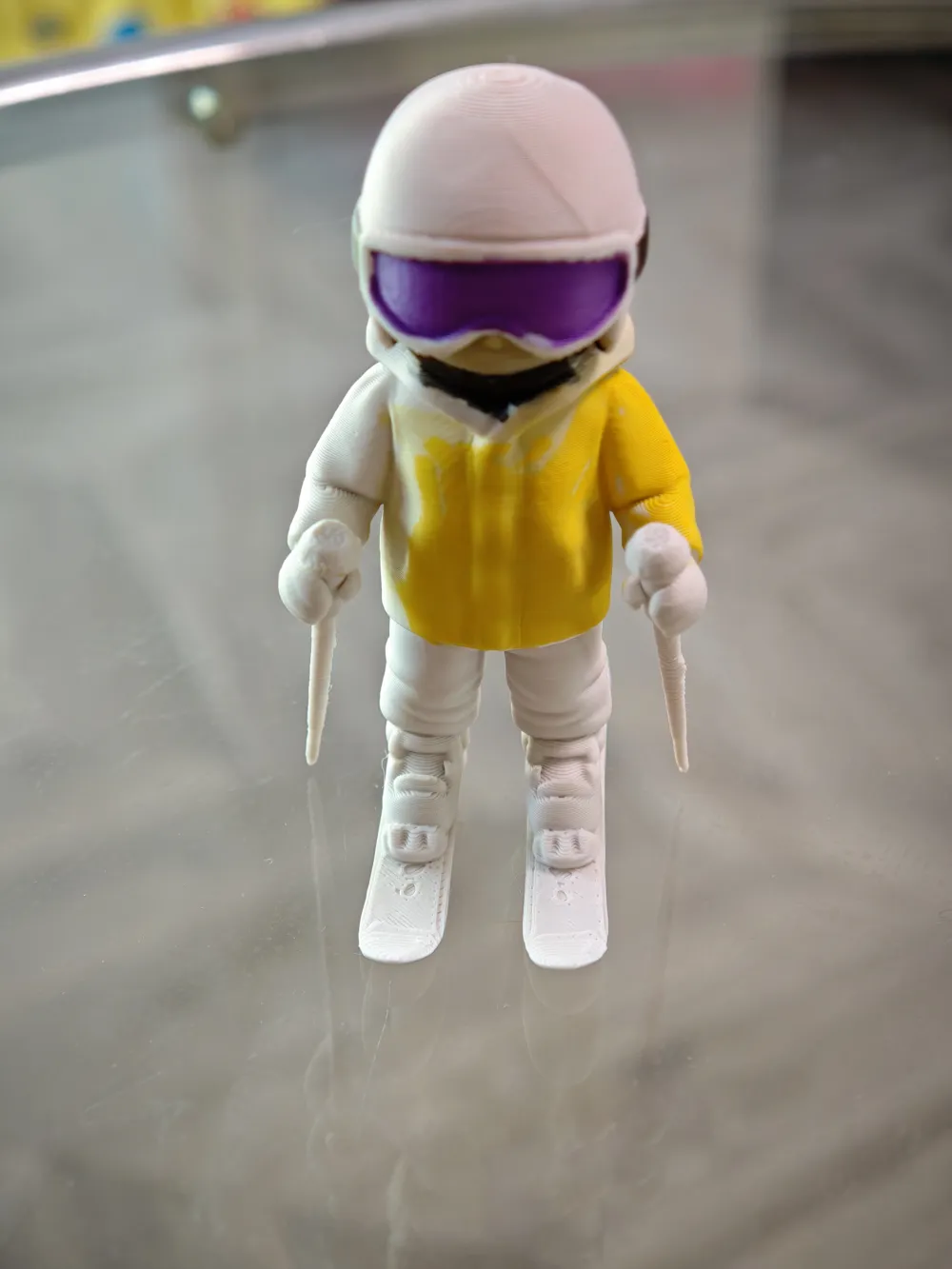 Skier Figure Toy - Free 3D Print Model - MakerWorld
