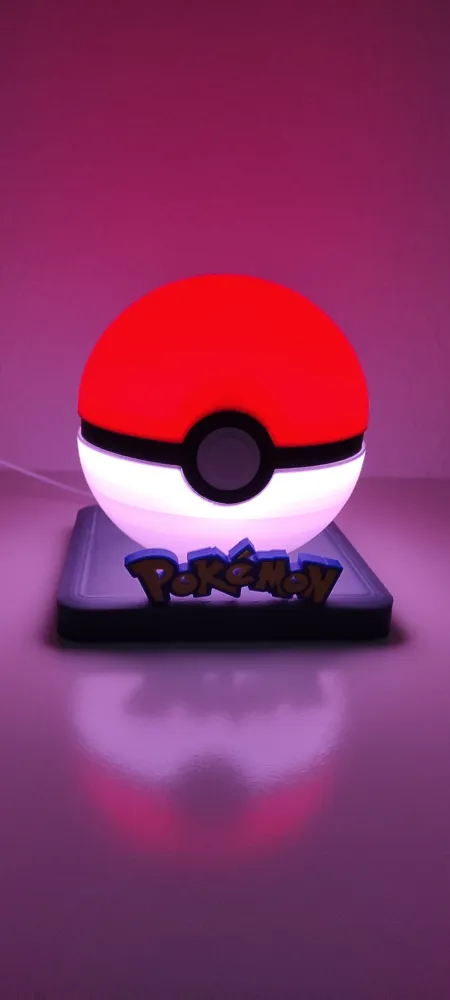 Pokeball Lamp by Martii MakerWorld: Download Free 3D Models