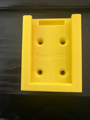 RYOBI 40V BATTERY HOLDER by theracecarshop - MakerWorld