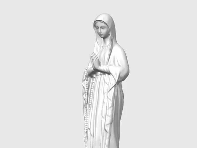 Statue of the Blessed Virgin of the Poor - Free 3D Print Model - MakerWorld