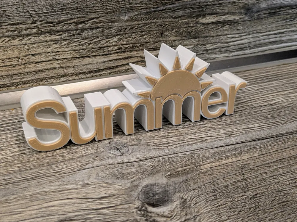 Summer Sun Sign Decoration by lov3d MakerWorld: Download Free 3D Models