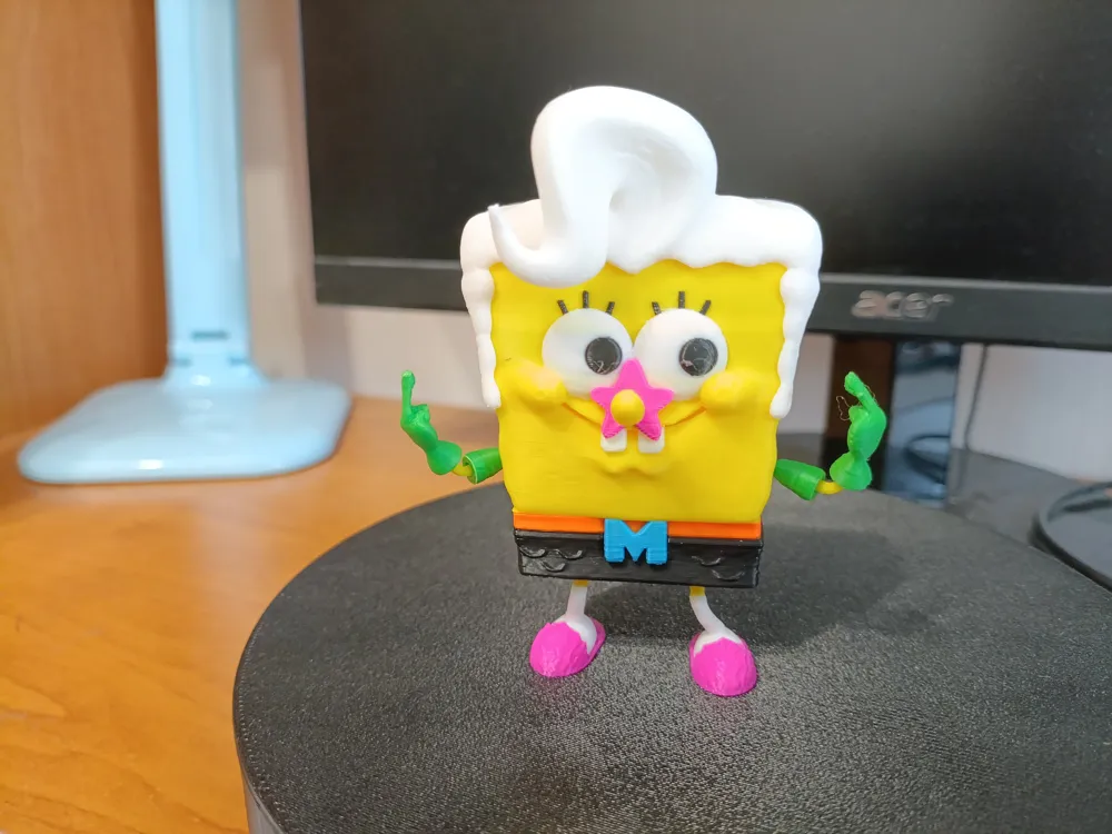 Sponge Bob aka Mermaid Man Articulated Toy by EasyMaker MakerWorld ...