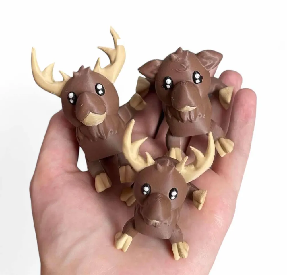Flexi Moose Herd - Free 3D Print Model - MakerWorld