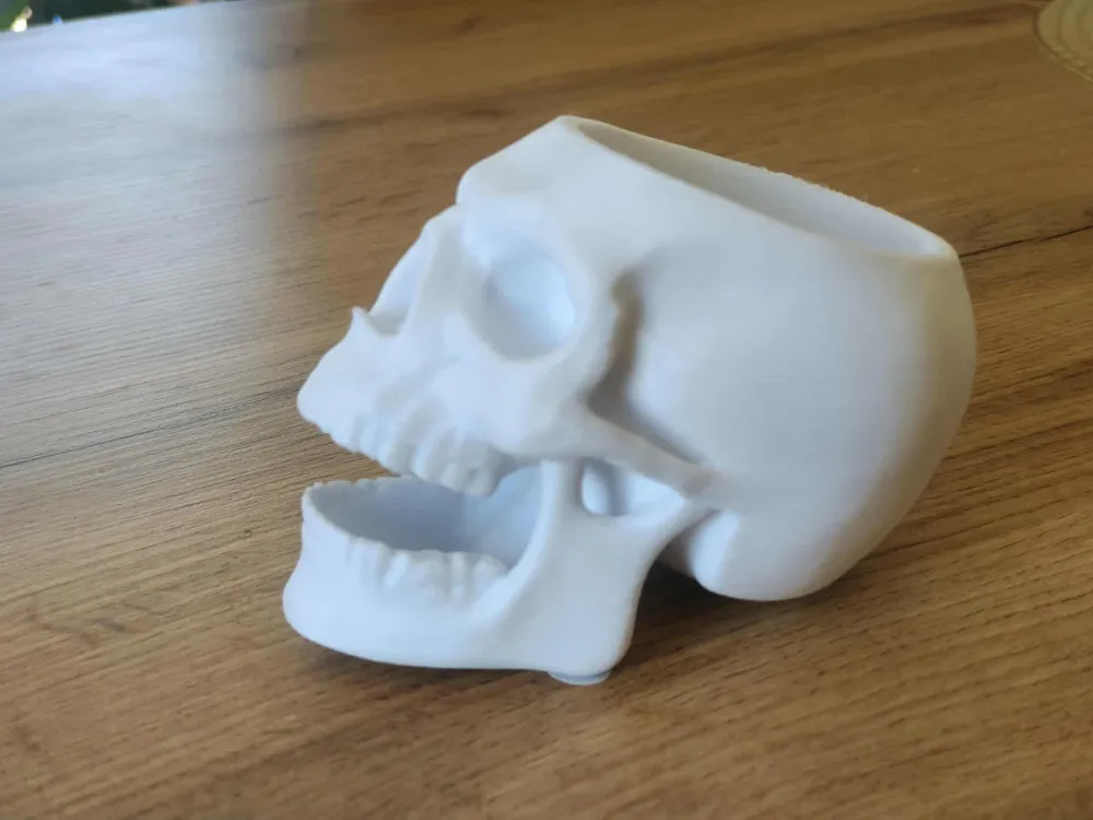 Skull Planter Pot Halloween Decoration for Plants - Free 3D Print Model ...