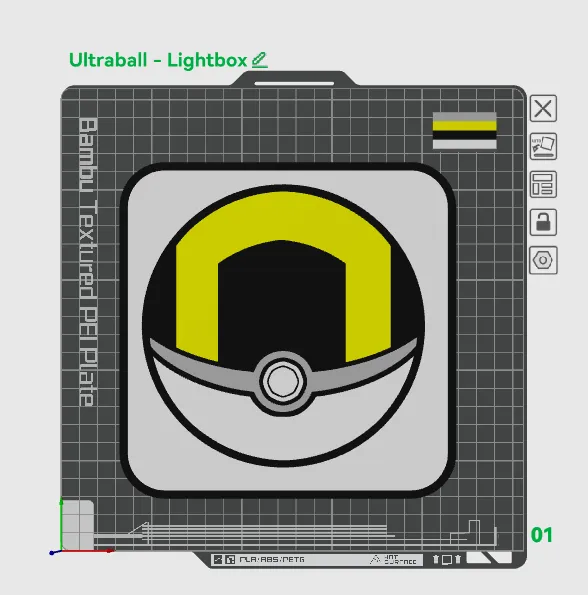 Pokemon - Ultraball - Lightbox by Love Prints - MakerWorld