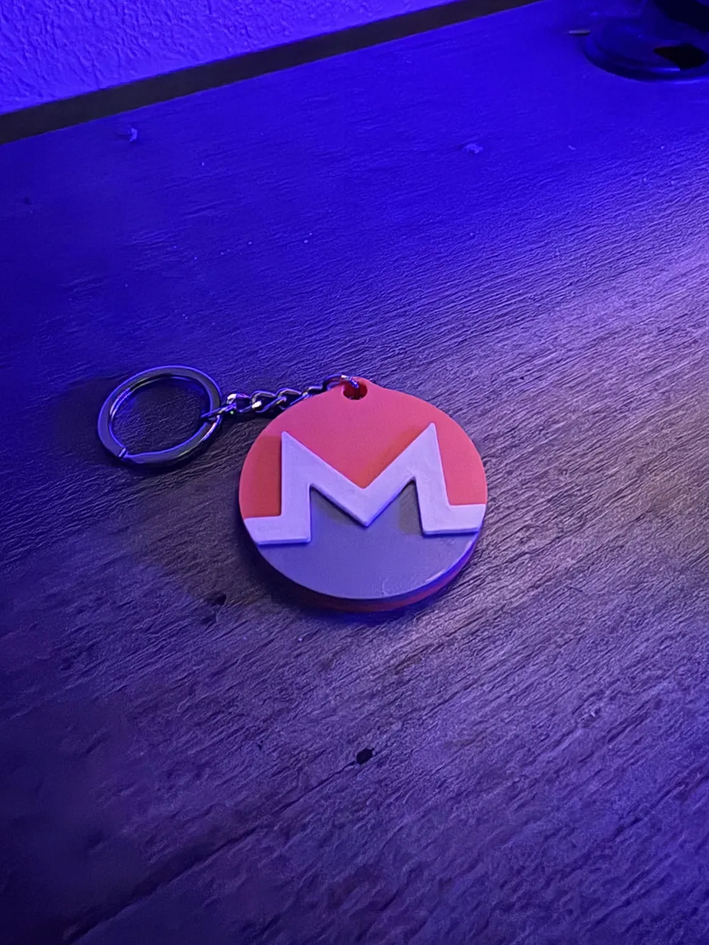 Monero Logo Keychain - Free 3D Print Model - MakerWorld