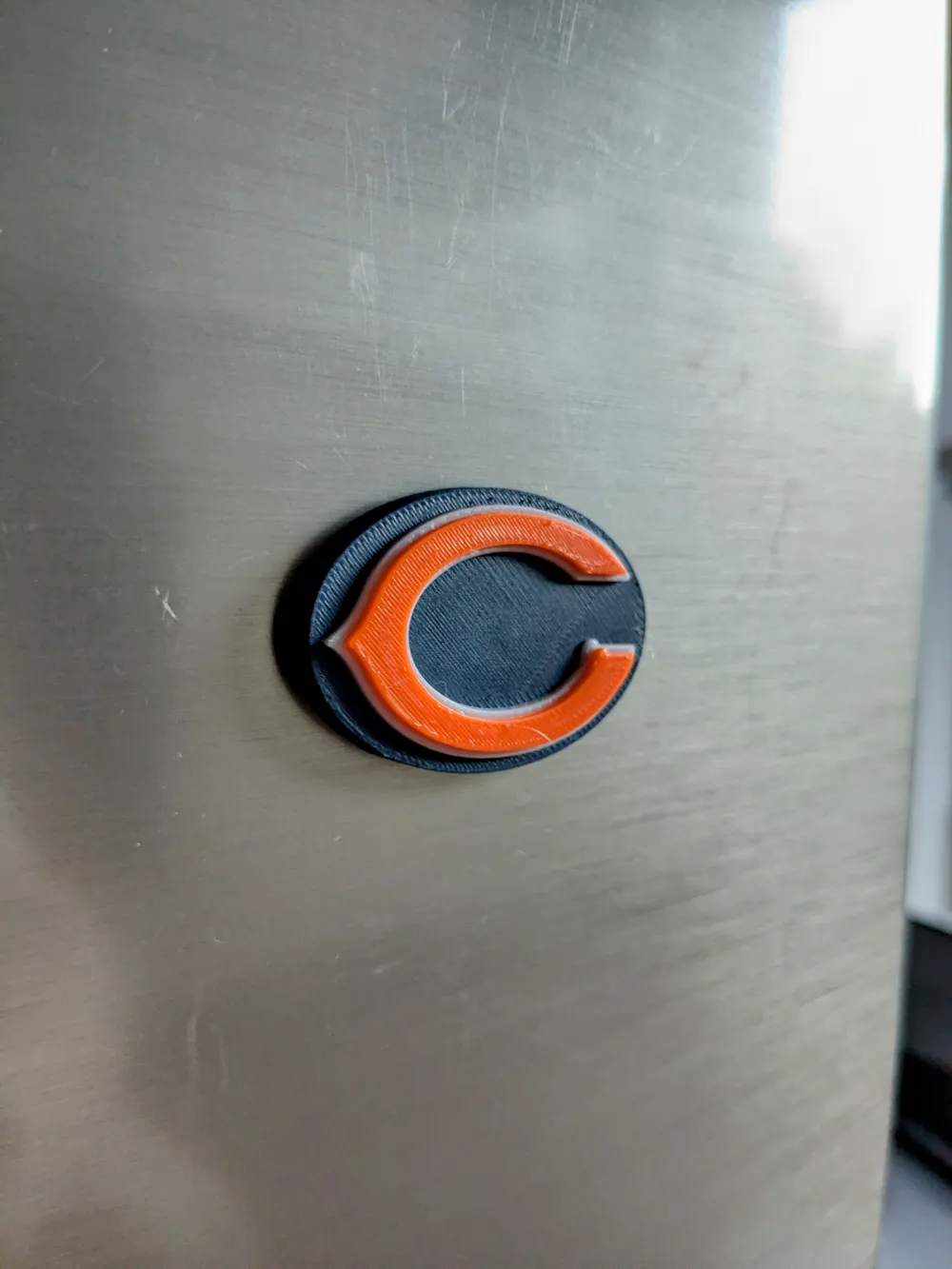 Chicago Bears Logo - Embossed Fridge Magnet by svenson - MakerWorld