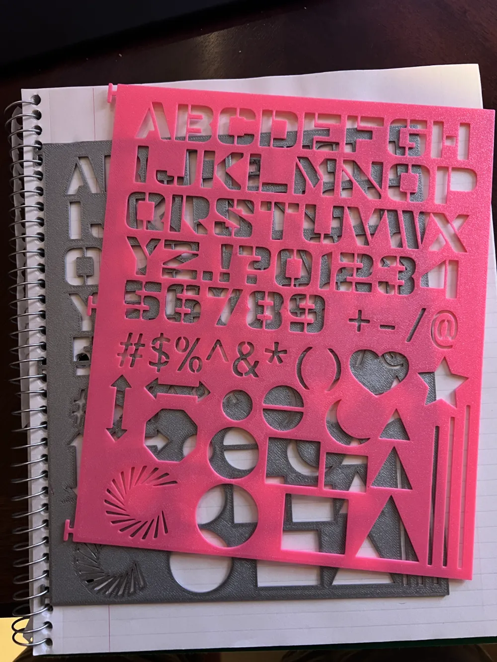 Spiral Notepad Stencil by CraftMatrix - MakerWorld