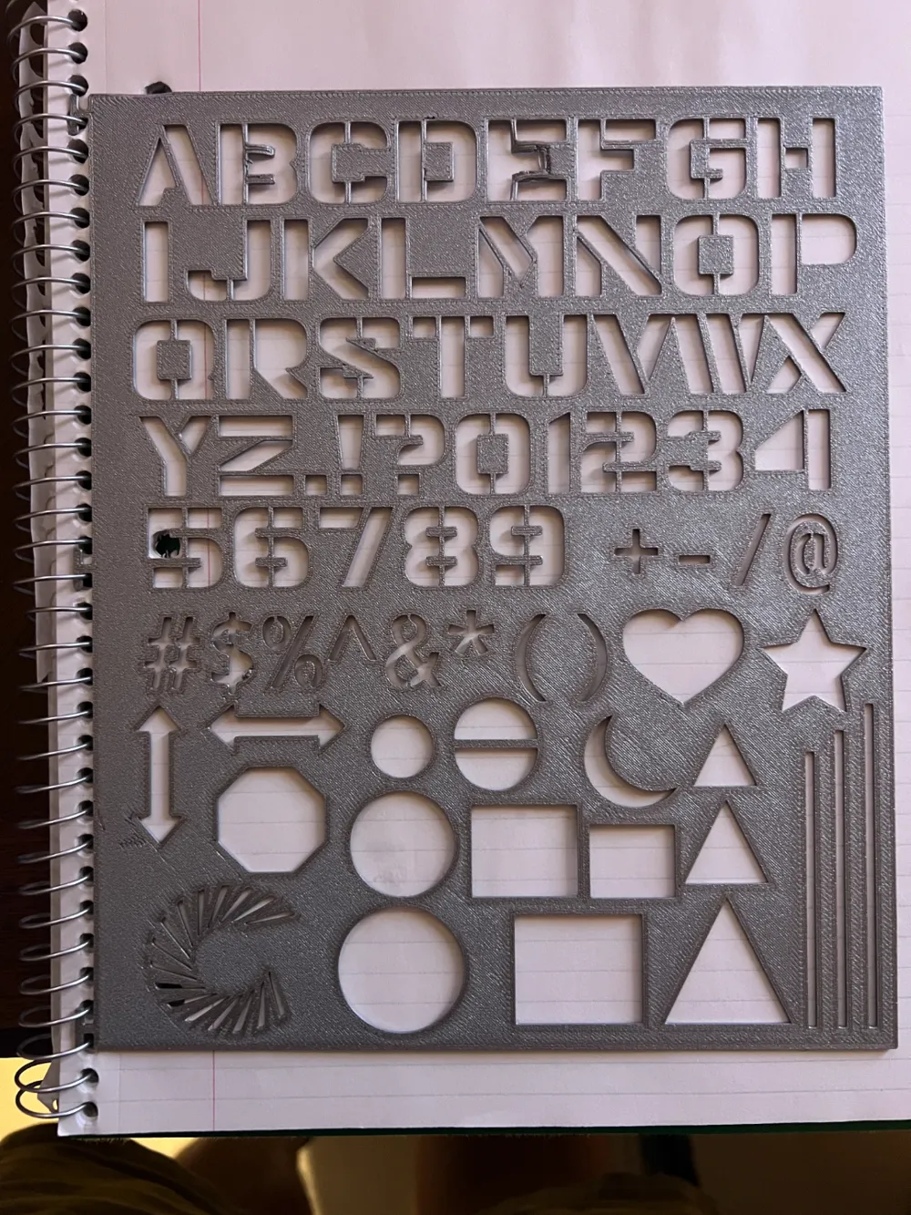 Spiral Notepad Stencil by CraftMatrix - MakerWorld