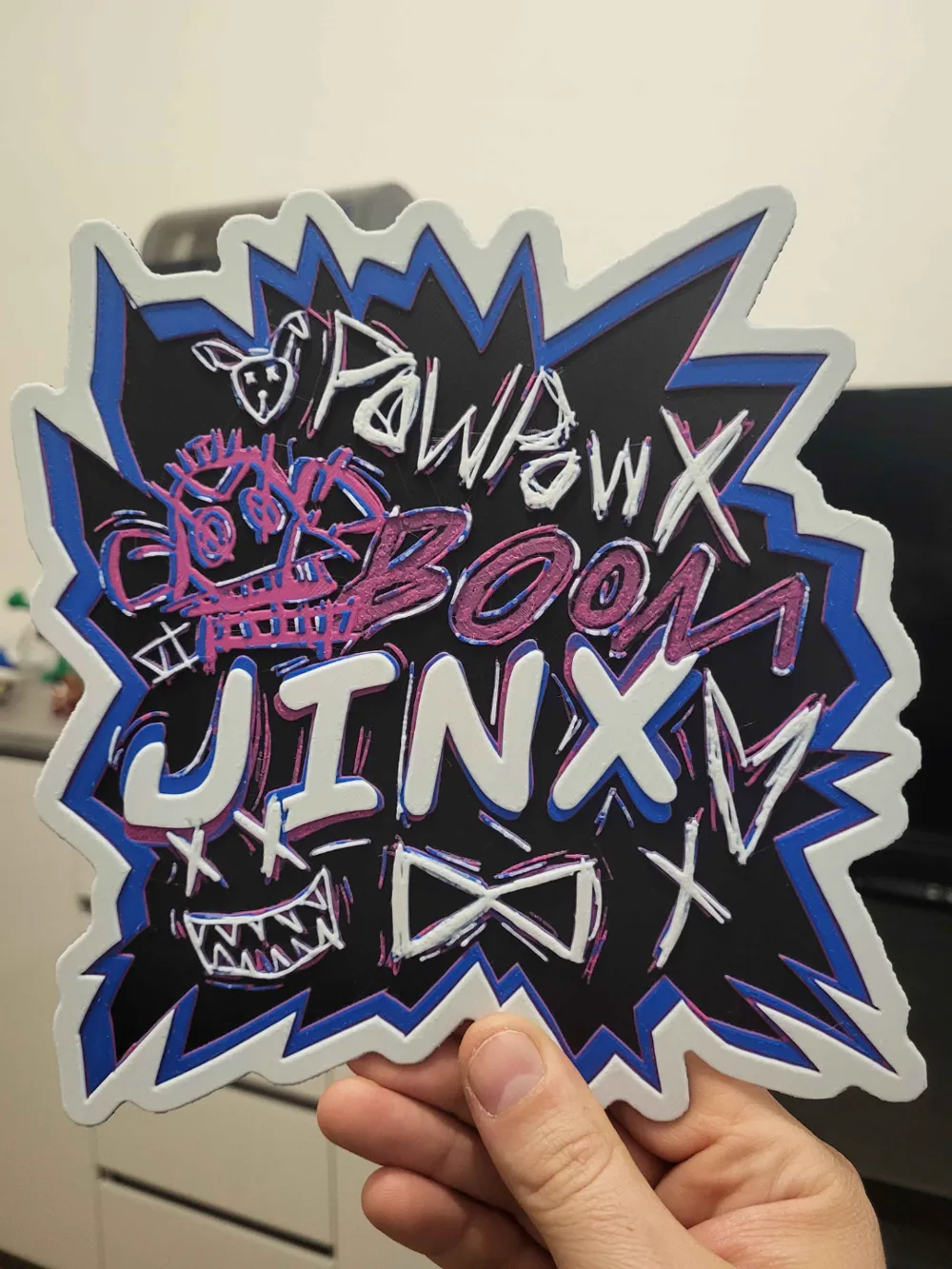 HueForge Jinx Graffiti Arcane by Egnakir - MakerWorld