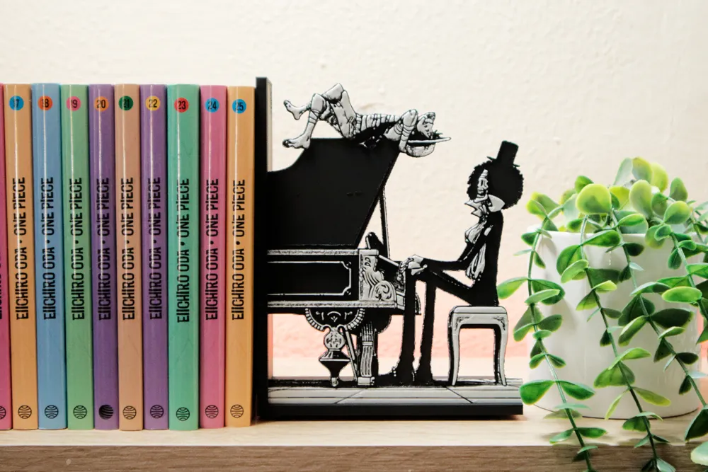Bookend of Luffy and Brook singing "Bink's Sake" - Free 3D Print Model ...