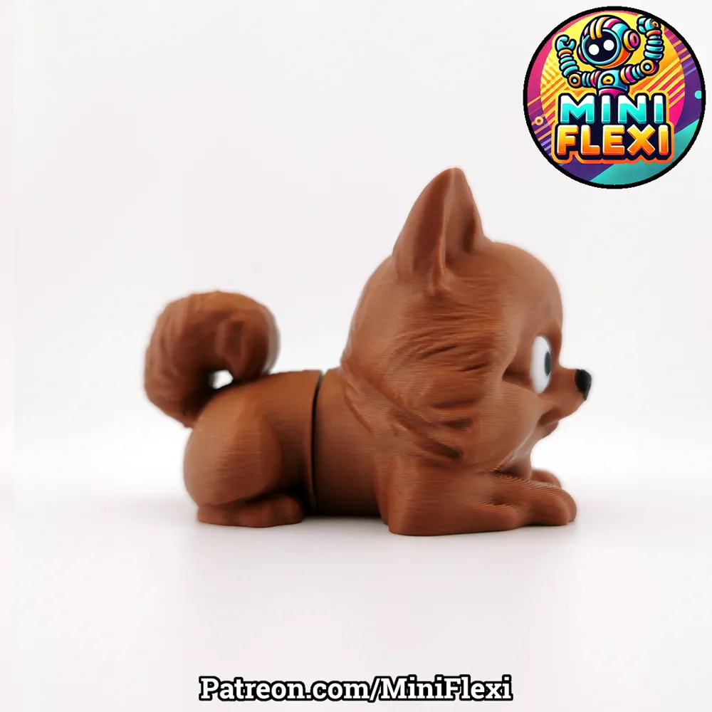 Mini Flexi Pomeranian - No Support Articulated by Mini Flexi MakerWorld: Download Free 3D Models
