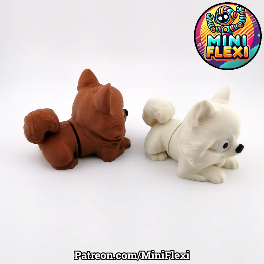Mini Flexi Pomeranian - No Support Articulated by Mini Flexi MakerWorld: Download Free 3D Models