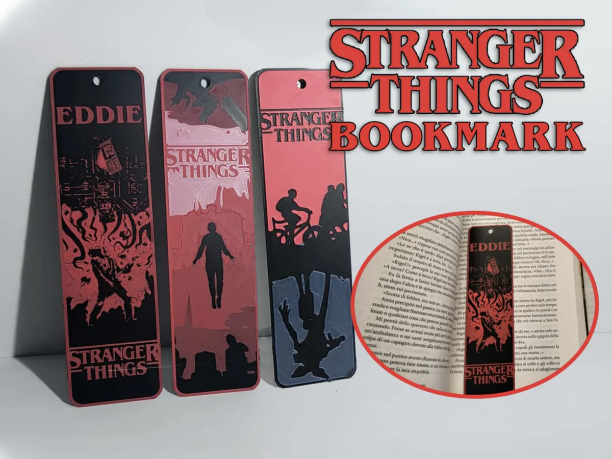 Segnalibro Stranger Things Max Eddie serie Netflix da Danz MakerWorld ...