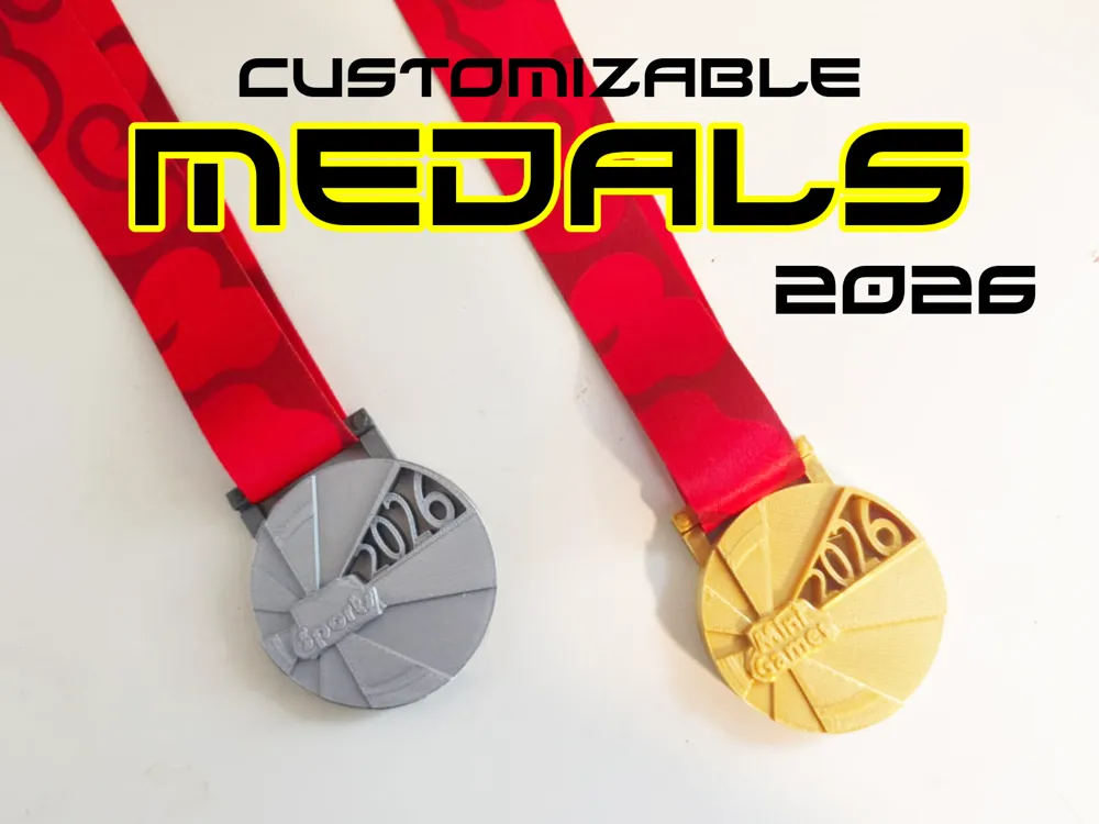 Simple Medals 2026 - Free 3D Print Model - MakerWorld